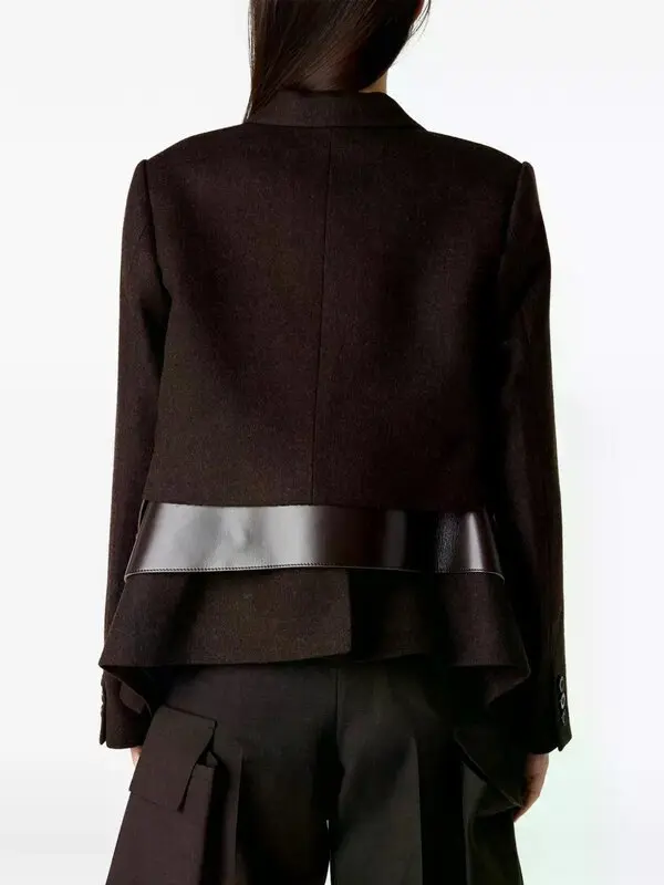 Sacai Wool Jacket - Brown