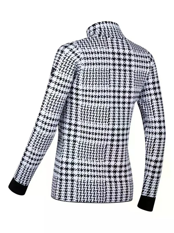 NEWLAND Houndstooth Half-zip Top