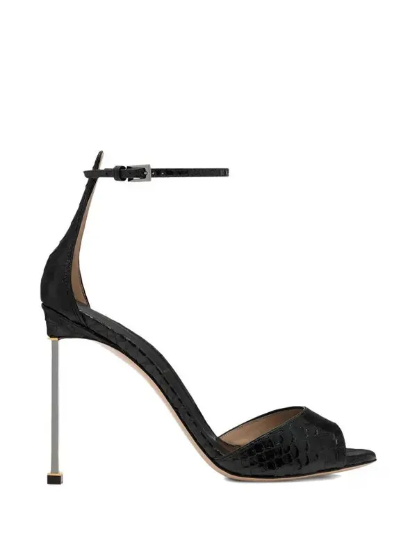TOM FORD Reptile Effect Heeled Sandals