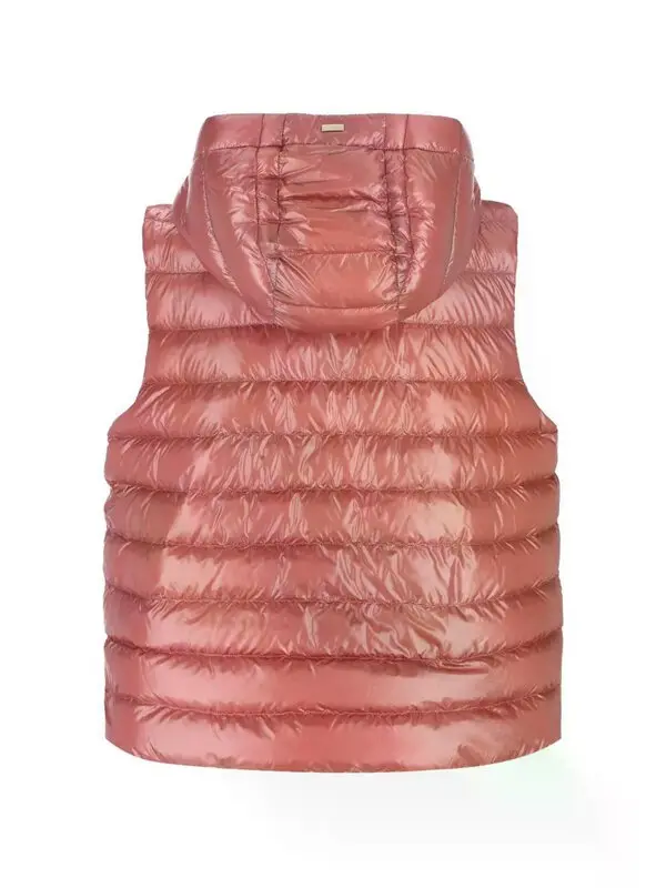 Herno Hooded Down Gilet - Pink