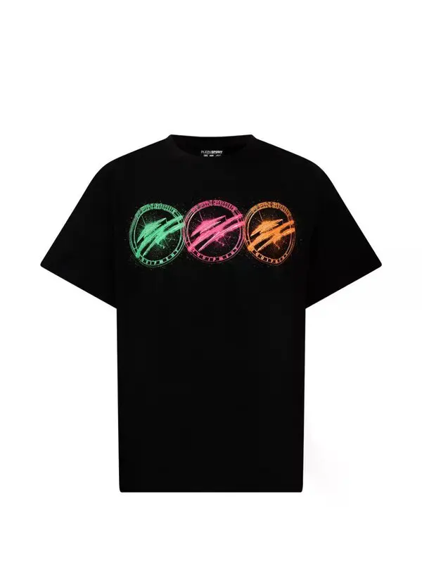 PLEIN SPORT Round Neck Scratch T-shirt