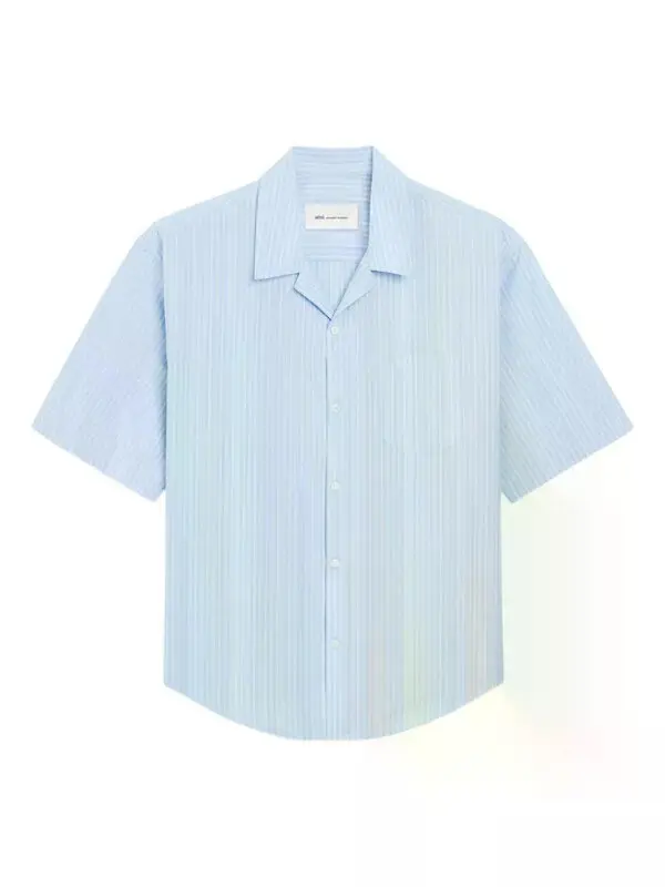 AMI Paris Cotton Short Sleeve De Coeur Boxy Shirt