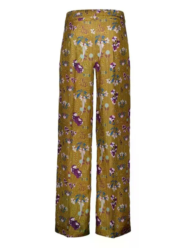 PAULA Sonia Floral-print Trousers - Brown