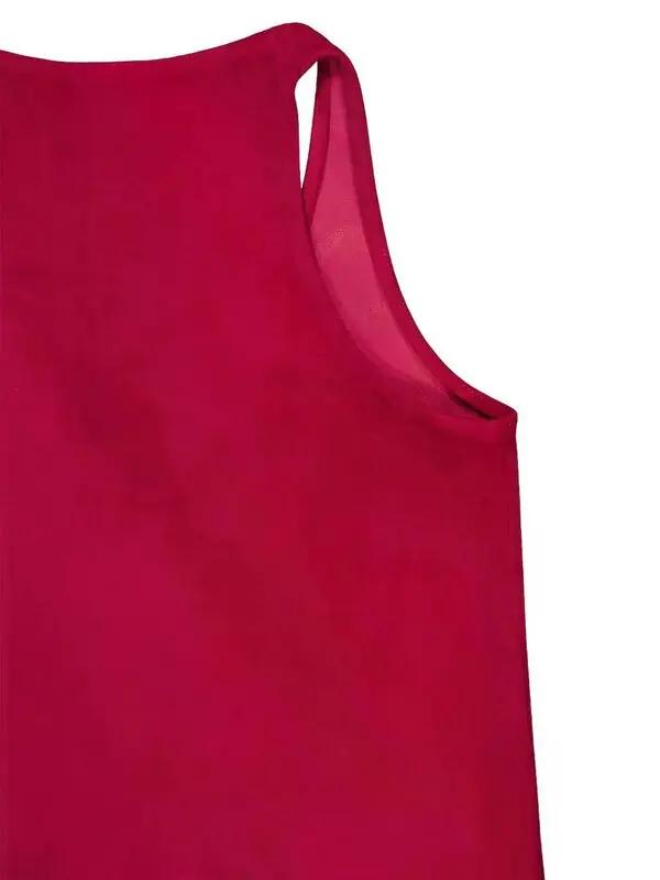 PAULA Leather Tank Top - Red