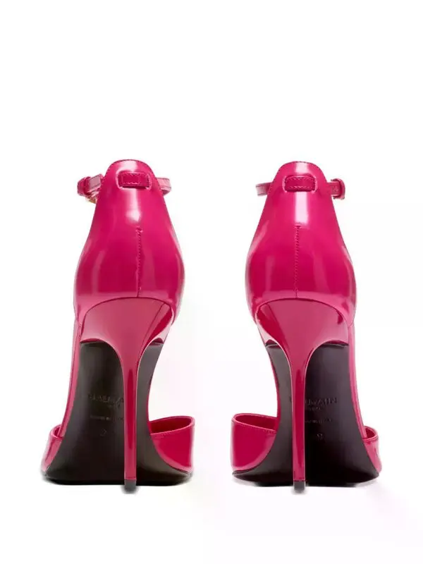 Balmain Sync Shiny Pointed-toe Pumps - Pink