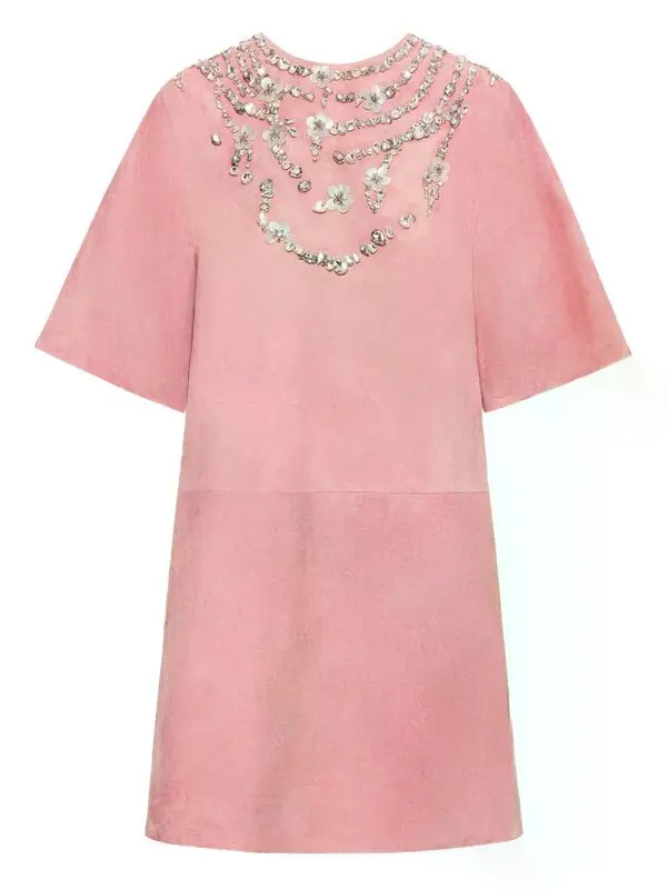 Oscar De La Renta Crystal-embellished Mini Dress