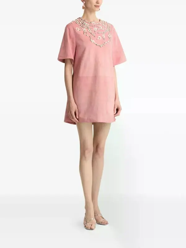 Oscar De La Renta Crystal-embellished Mini Dress