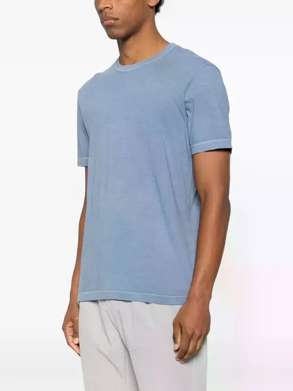 JAMES PERSE Crew-neck Short-sleeved T-shirt - Blue