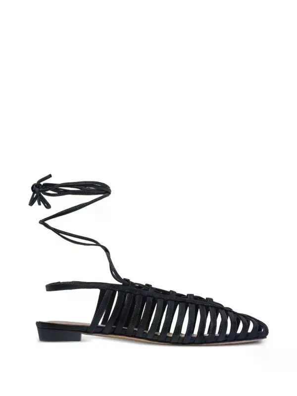 Bernardo Geneva Strappy Tie Sandals - Black