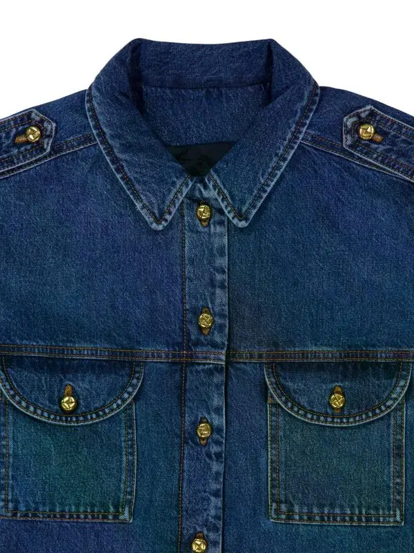 BLAZÉ MILANO Sahariana Denim Jacket - Blue