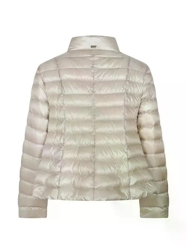Herno Quilted Short Coat - Neutrals