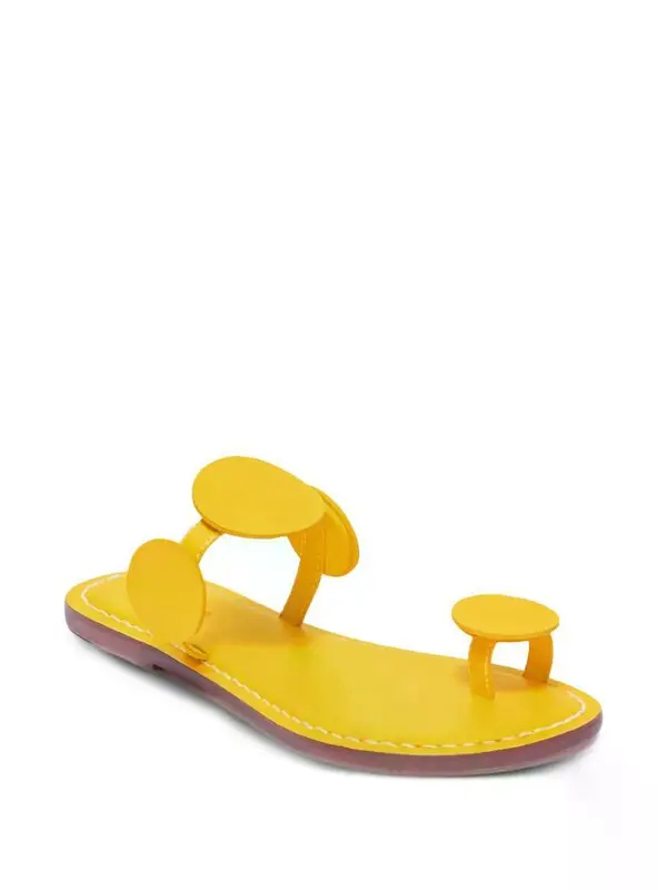 Bernardo New Moon Round-toe Sandals - Yellow