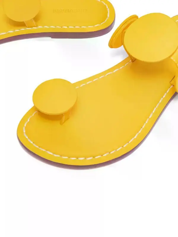 Bernardo New Moon Round-toe Sandals - Yellow