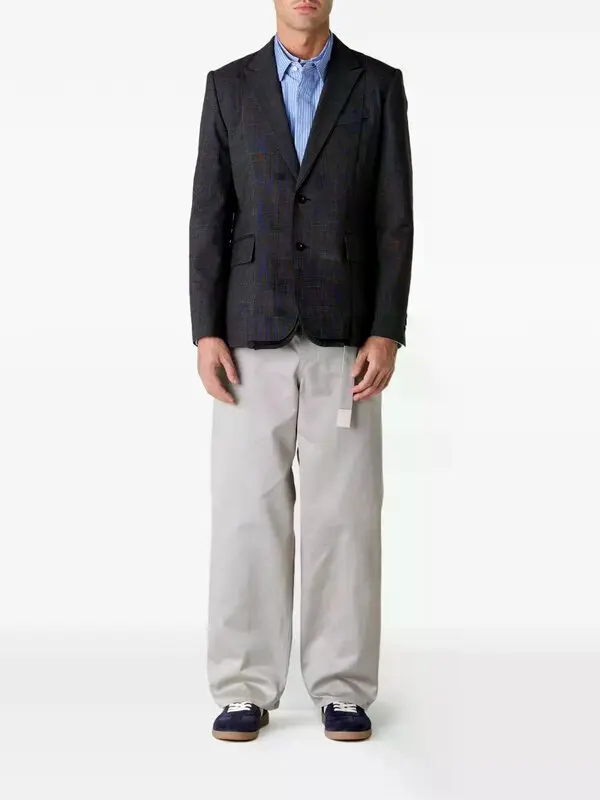 Sacai Belted Chino Trousers - Grey