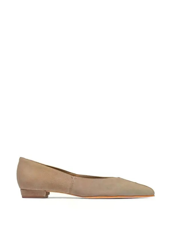 Bernardo Lana Pointed Ballet Flats - Neutrals