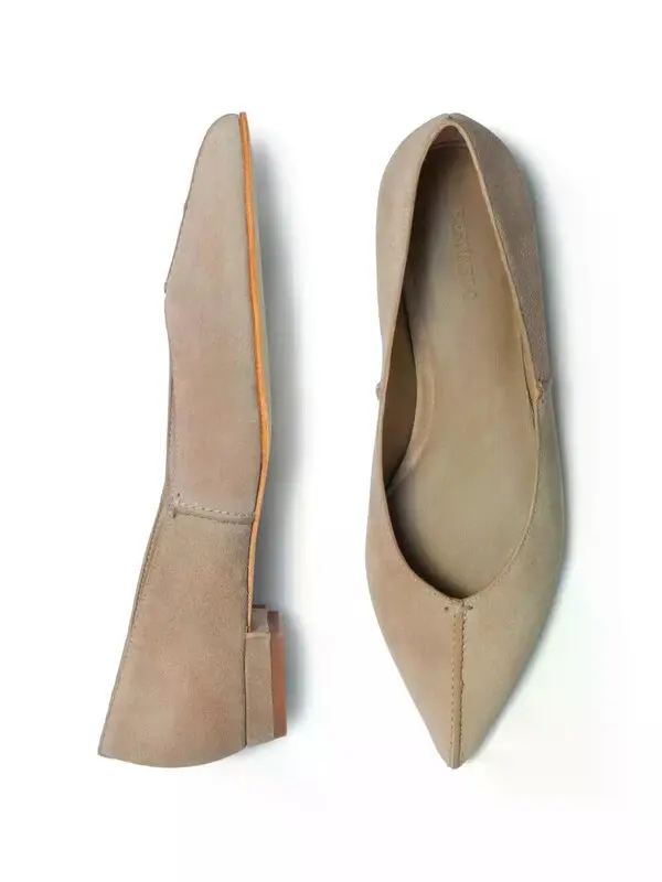 Bernardo Lana Pointed Ballet Flats - Neutrals