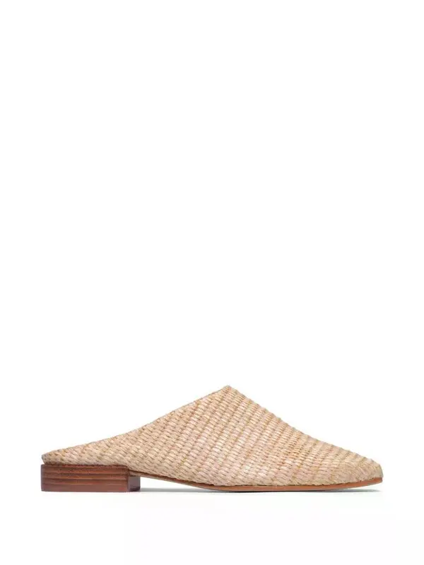 Bernardo Porto Woven Mules - Neutrals