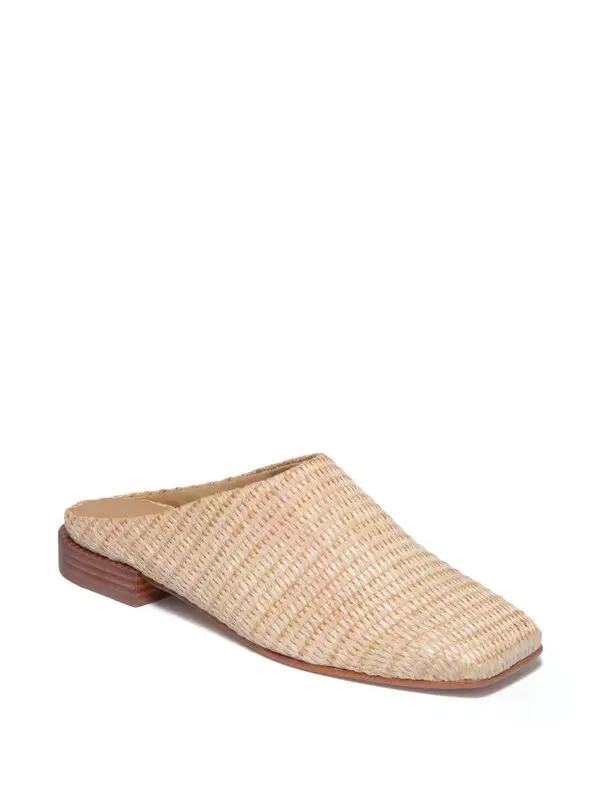Bernardo Porto Woven Mules - Neutrals