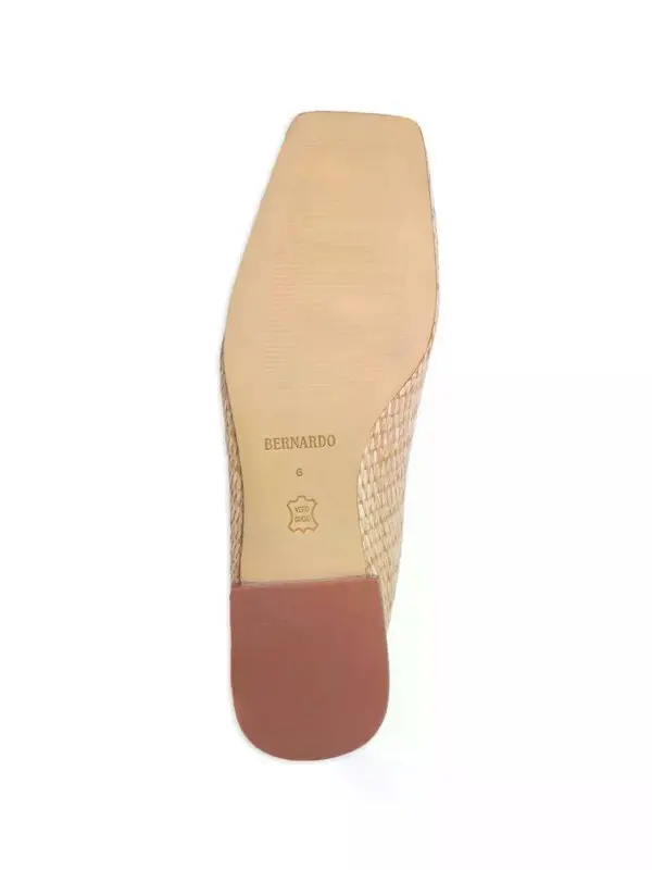 Bernardo Porto Woven Mules - Neutrals