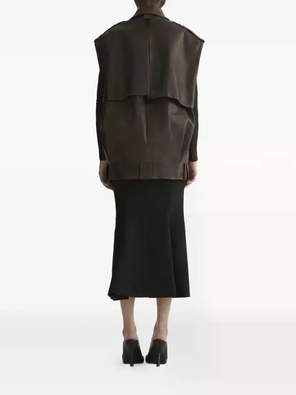 MUGLER Leather Military Gilet