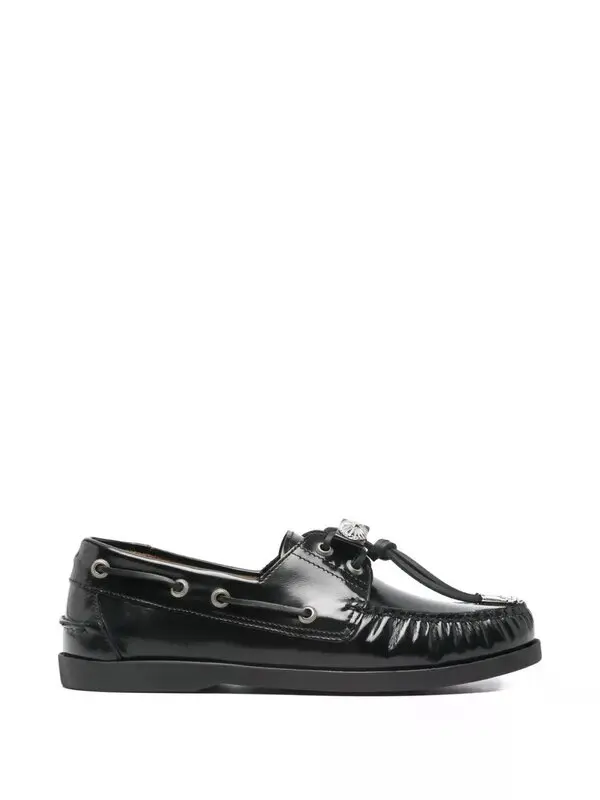 Toga Silver-tone Hardware Boat Shoes