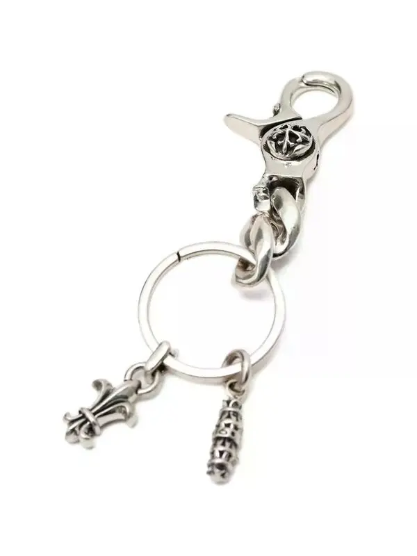AMAL GUESSOUS Fleur-de-lis Charm Keyring