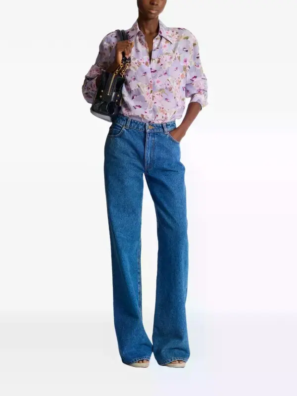 Balmain Floral Print Shirt