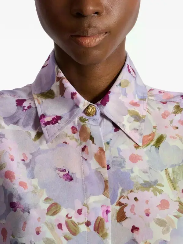 Balmain Floral Print Shirt