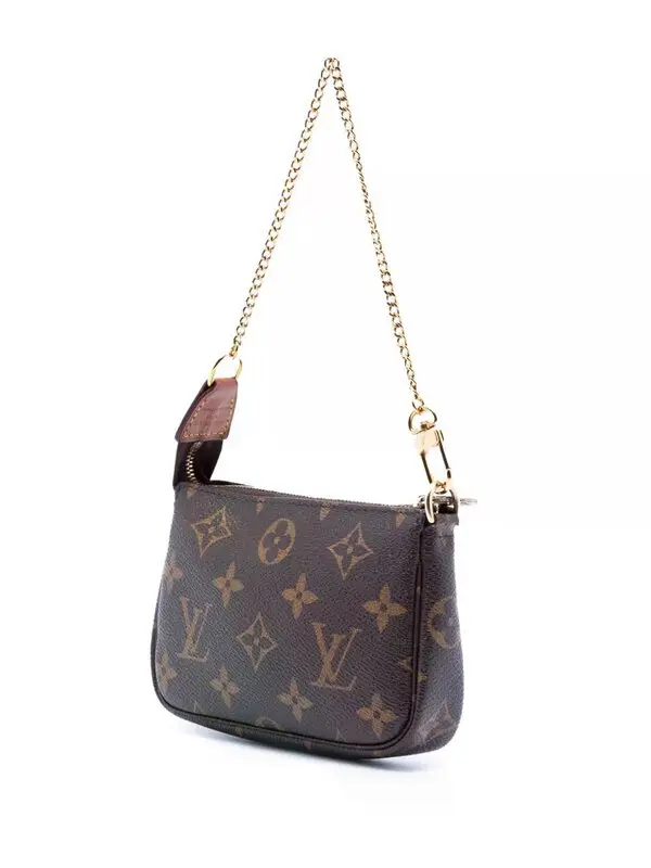 LOUIS VUITTON 2019 Monogram Mini Pochette Accessoires - Brown