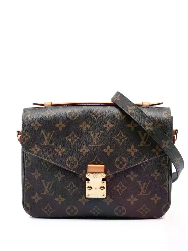 LOUIS VUITTON 2017 Monogram Pochette Metis Satchel - Brown