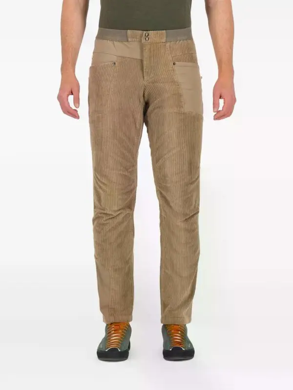 KARPOS Panelled Corduroy Trousers - Neutrals