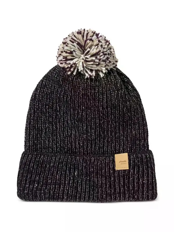 PHENIX Pompom-detail Beanie - Black