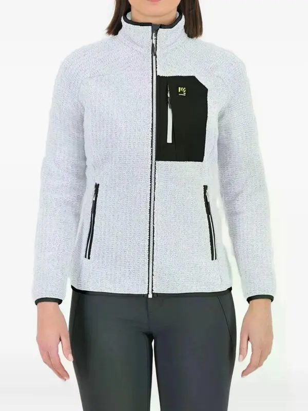KARPOS Zip Pocket Cardigan - White