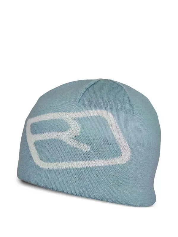 ORTOVOX Logo-detail Beanie Hat - Blue