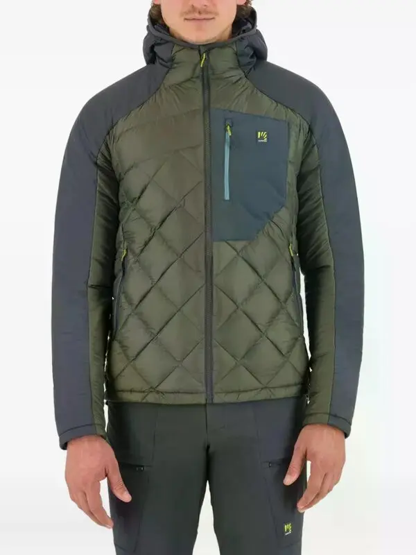 KARPOS Quilted Hooded Jacket - Green