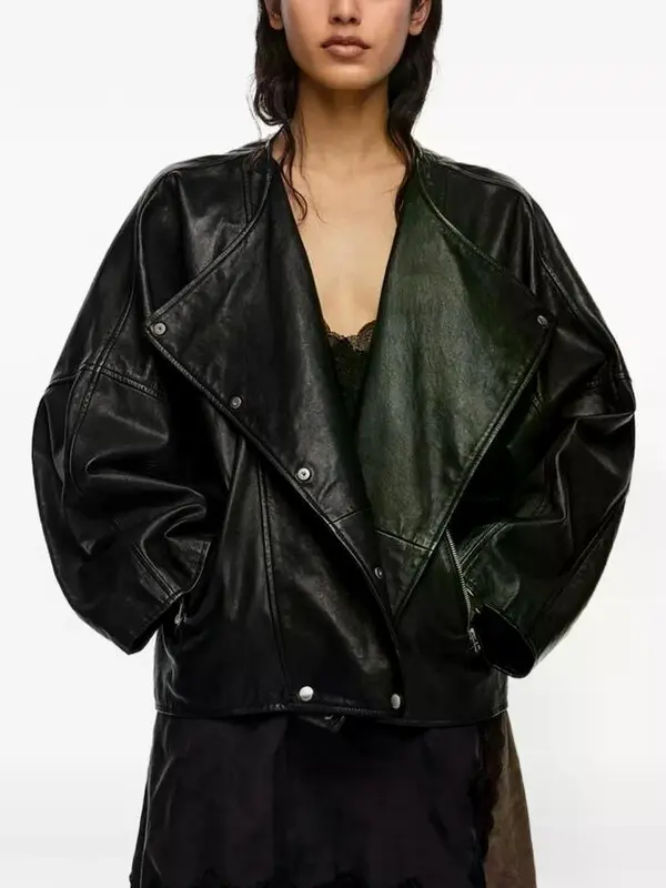 Bimba Y Lola Leather Jacket - Black