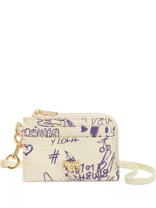 Bimba Y Lola Logo Zip Wallet - Neutrals
