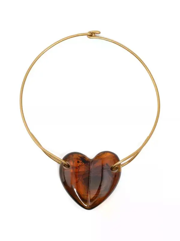 Bimba Y Lola Heart Pendant Necklace - Gold