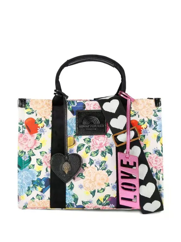 Kurt Geiger Southbank Floral-print Tote - Black