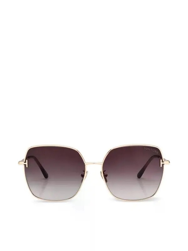 TOM FORD Square Full-rim Sunglasses - Gold