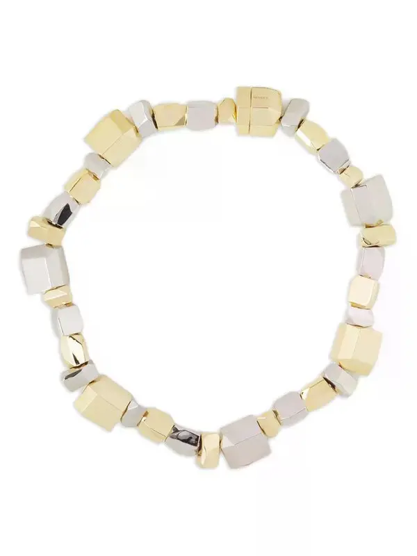 LANVIN Cube Beaded Necklace - Gold