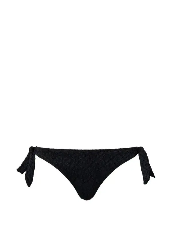 TWINSET Broderie Anglaise Bikini Thong - Black