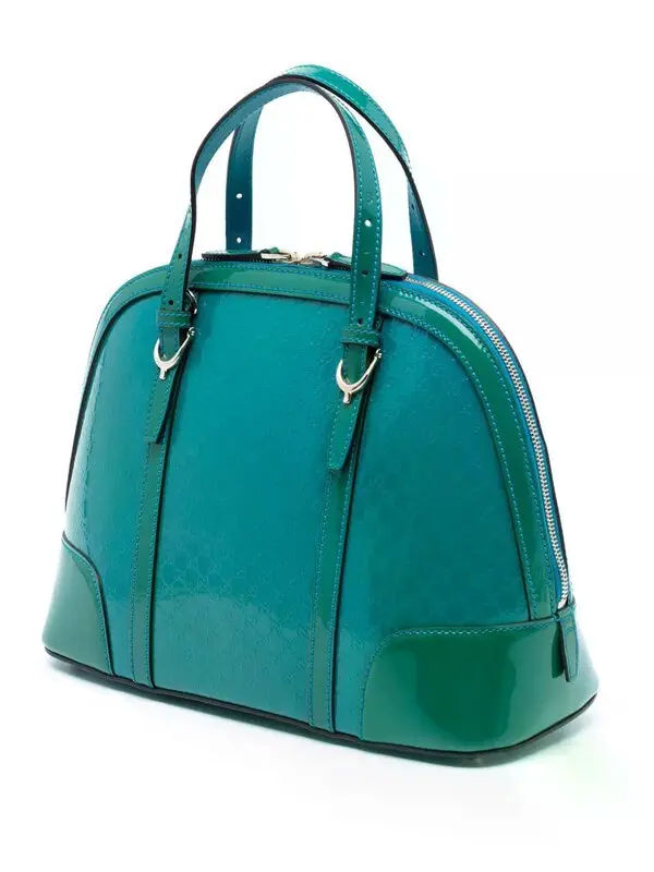 Gucci Small Micro Guccissima Bicolor Dome Satchel - Blue