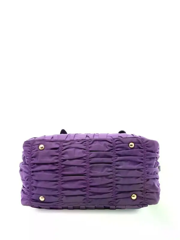 Prada 2013-2025 Tessuto Gaufre Satchel - Purple