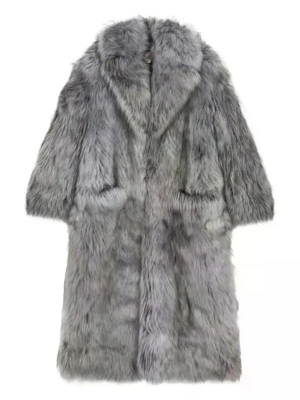 Blumarine Fur Long Coat