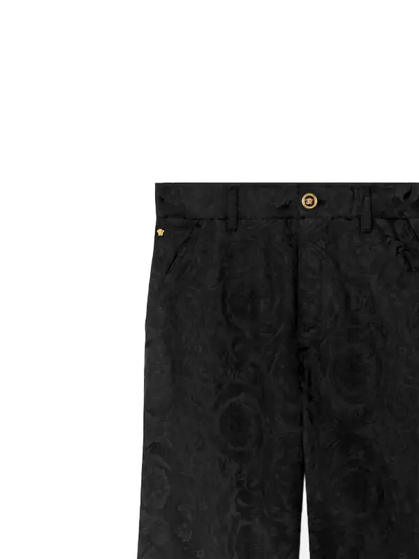Versace Floral-jacquard Trousers
