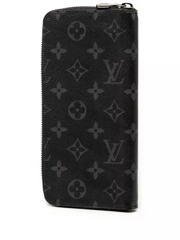 LOUIS VUITTON 2020-2025 Monogram Eclipse Vertical Zippy Wallet Long Wallets - Black