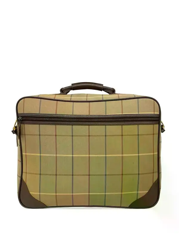 Buy Burberry Vintage Check Canvas Business Bag - Brown At 19% Off