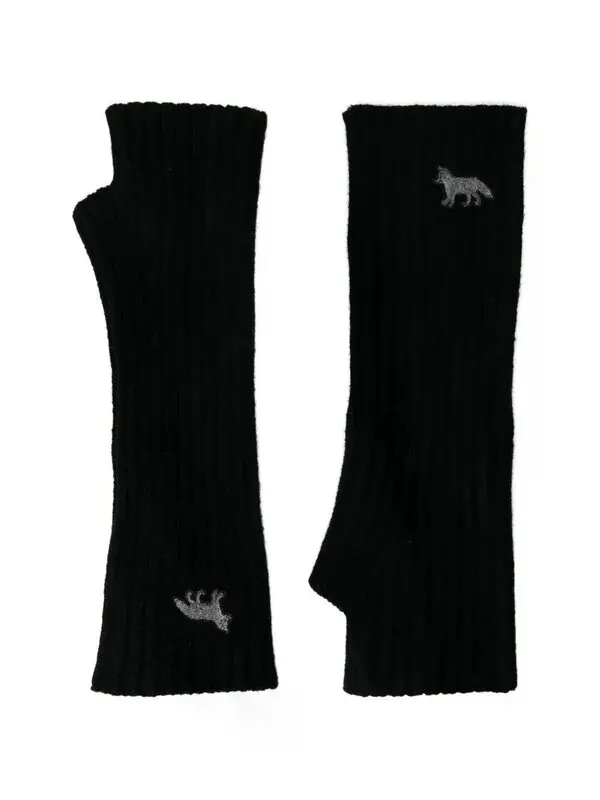 Maison Kitsuné Baby Fox Gloves - Black
