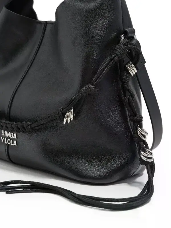 Bimba Y Lola Leather Tote Bag With Detachable Shoulder Strap
